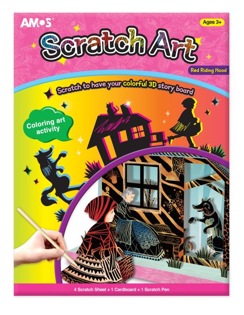 Products | AMOS SCRATCH ART-RED RIDING HOOD